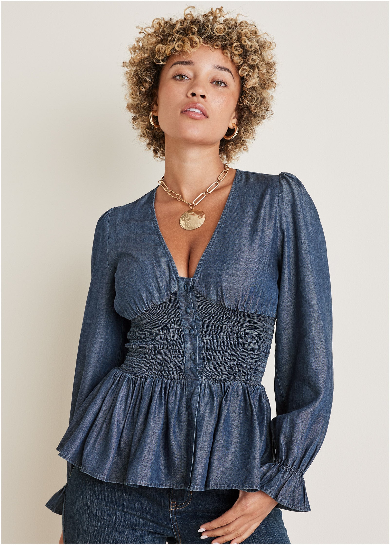 Trendy Denim Shirts & Tops for Women | VENUS