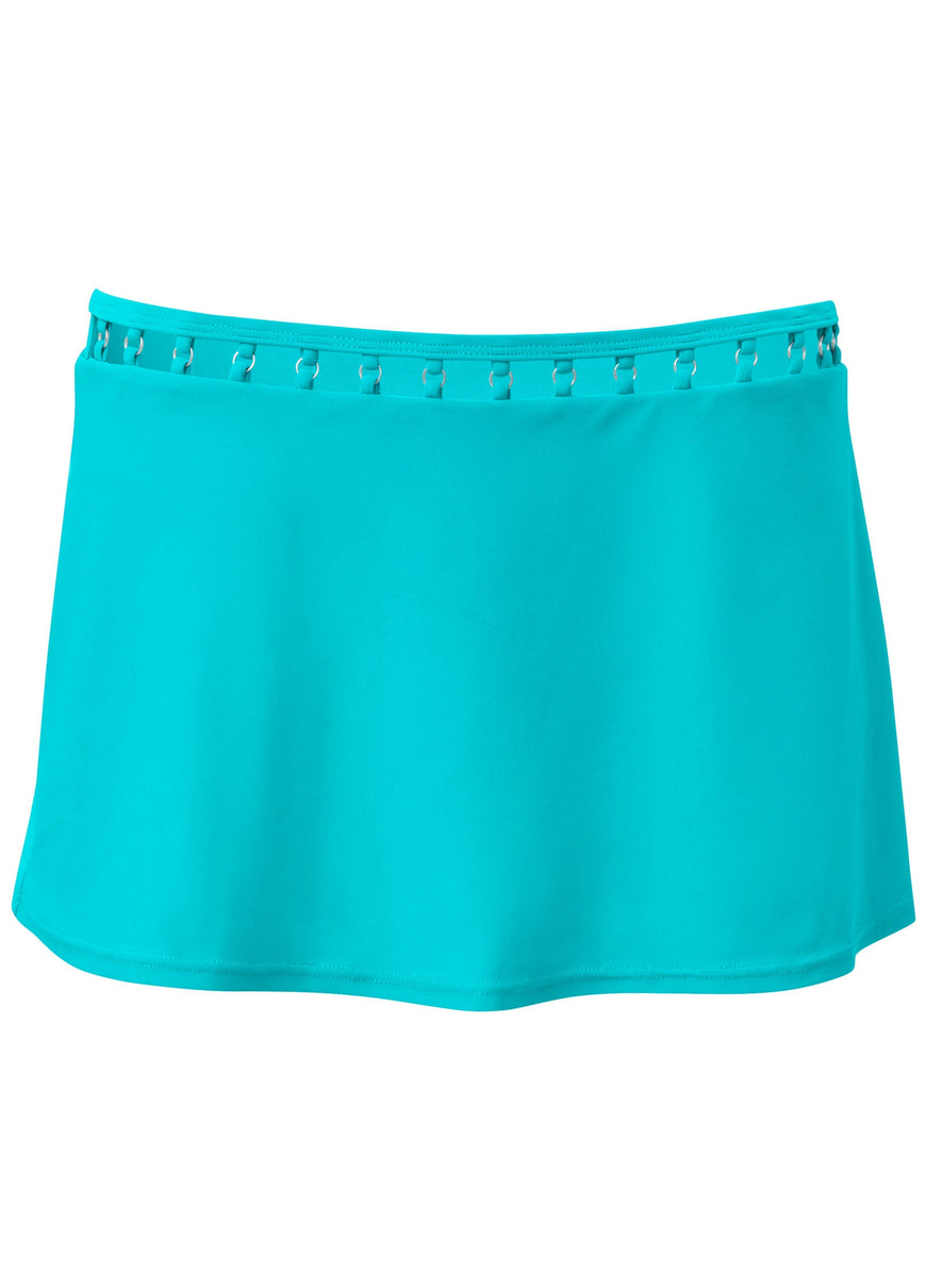 Skirted Ring Bikini Bottom - Aqua Reef – VENUS